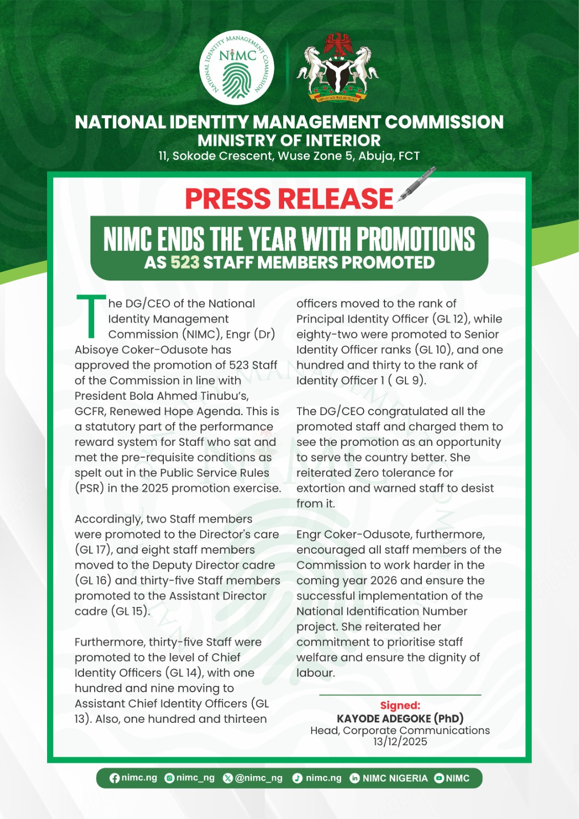 National Identity Management Commission